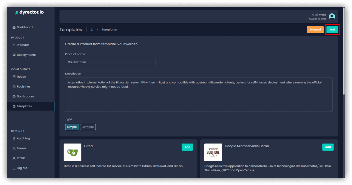 Setup Vaultwarden with dyrectorio using Docker | dyrectorio